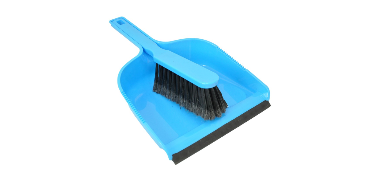 DP4SET - Vuilblik met Handborstel Zacht 330x203mm | Avimko